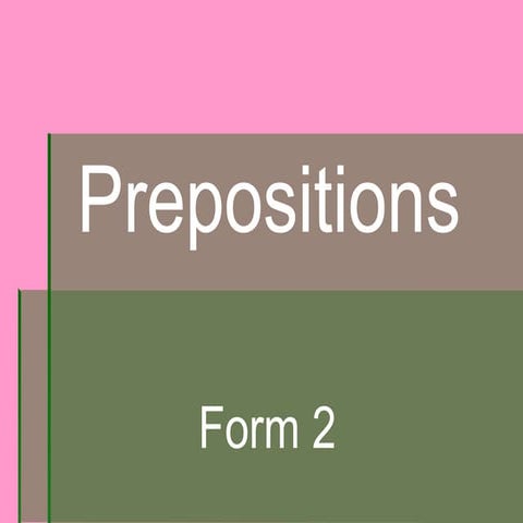 Prepositions | PPT