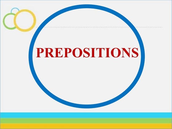 Preposition and its types | PPT