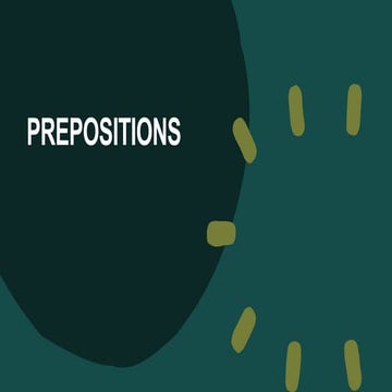 Preposition and its types | PPT
