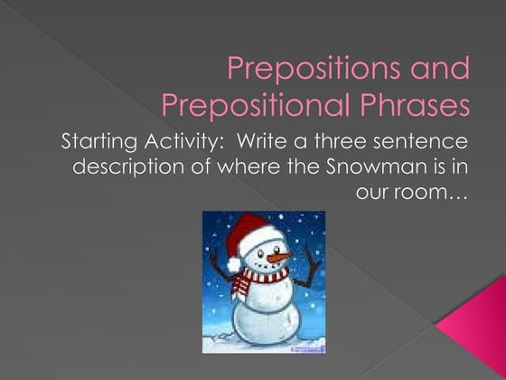 Prepositions of Place | PPT