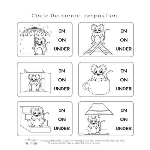 Prepositions Of Places Worksheets Prepositions Of Place ESL