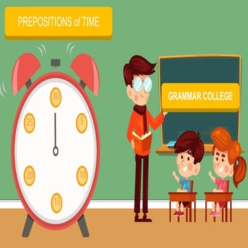 Prepositions prepositions of time, prepositions of place & prepositions ...