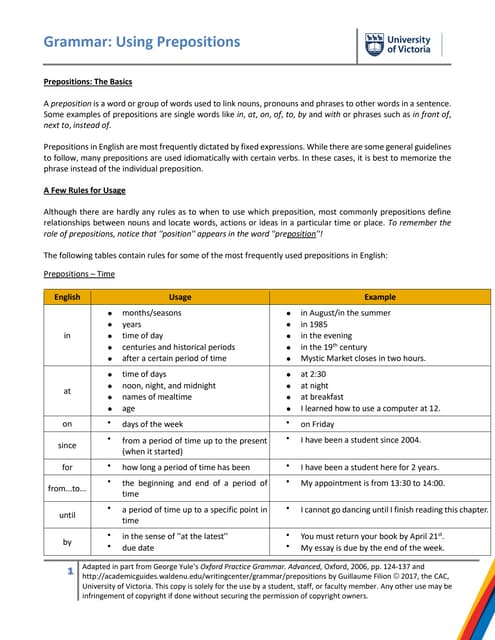 What are prepositions? | Kinds of Prepostions | PPT