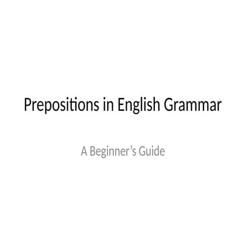 Prepositions_for_Beginnerssssssssssssssssss | PPT