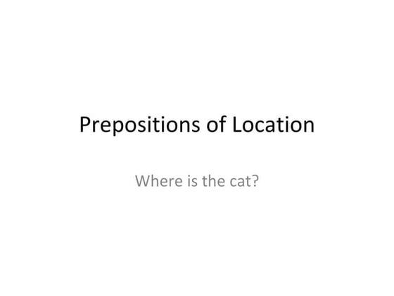 Grade ii prepositions | PPTX