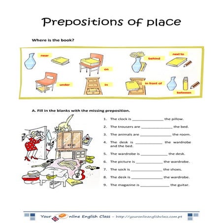 Prepositions of place | PDF