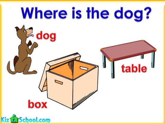Prepositions 2 box and ball examples | PPT | Sports