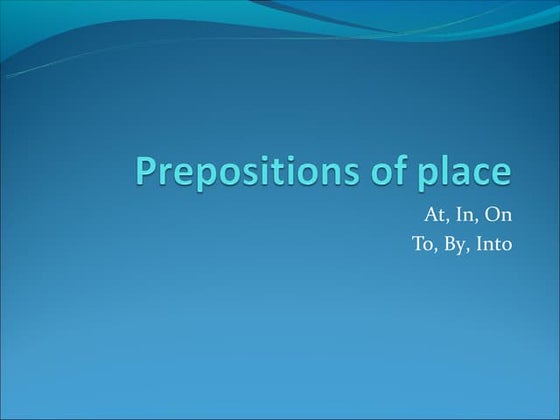 Preposition | PPTX