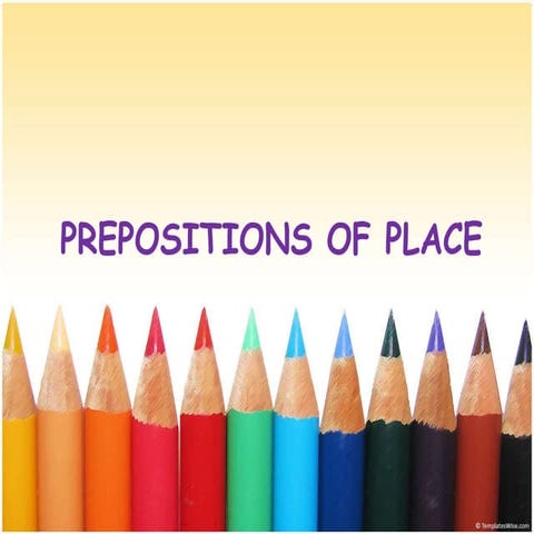 Prepositions of Place | PPT