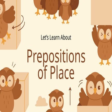 ESL - Preposition of place | PPT