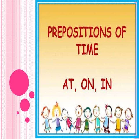 Prepositions of time | PPT
