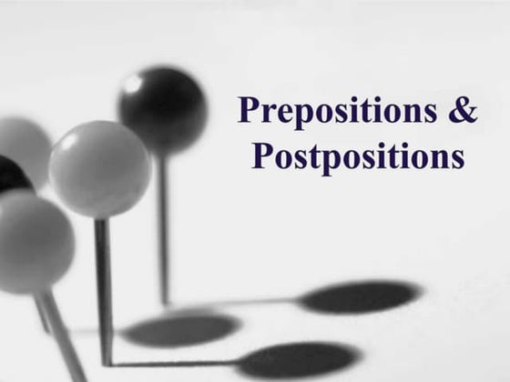 Prepositions | PPT