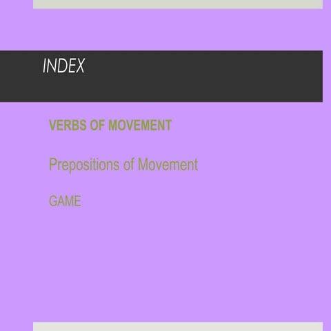Prepositions verbs movement | PPT