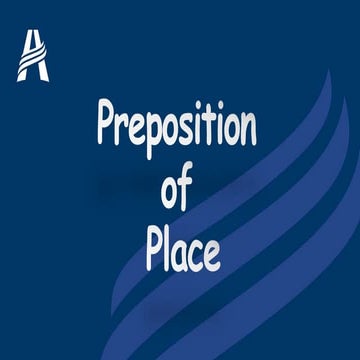 Prepostion of place presentation | PPTX