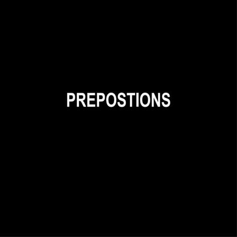 Prepositions of location | PPT