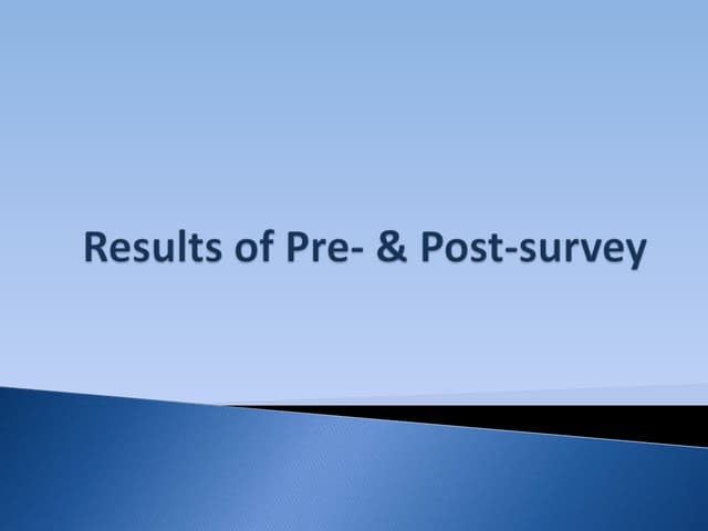 Pre post survey graphs | PPT Pre post survey graphs | PPT