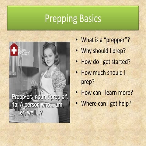 Prepping basics | PPTX