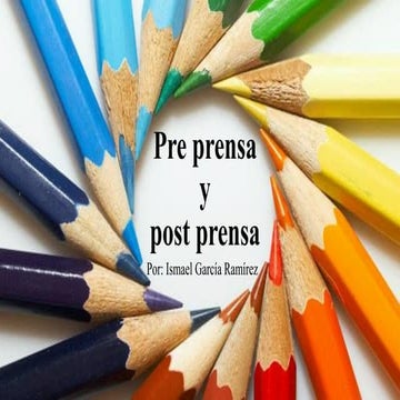 Pre prensa y post prensa | PDF