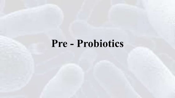 Prebiotics and Probiotics | PDF