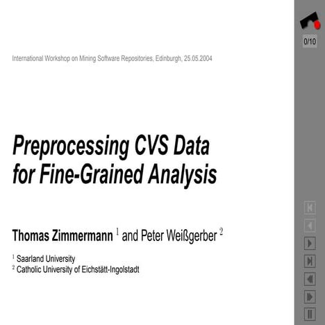 Preprocessing Cvs Data For Fine Grained Analysis Pdf Databases Computer Software And