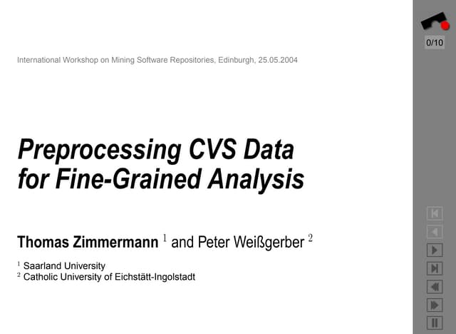 Preprocessing Cvs Data For Fine Grained Analysis Pdf Databases Computer Software And