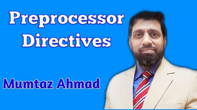 Preprocessor directives | PPT Preprocessor directives | PPT