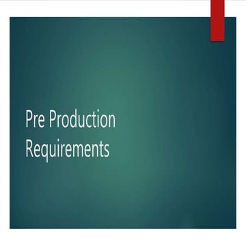 Pre Production Assignment Pptx 9899