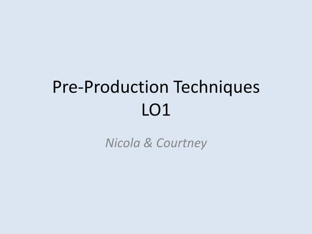 Pre-production, Production & Post-production Process in 3D Animation