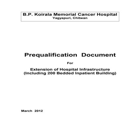 Prequalification document(1) | DOC