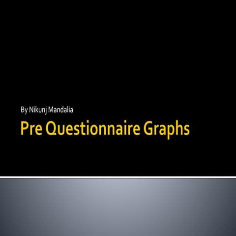 Pre-Questionnaire graphs | PPT
