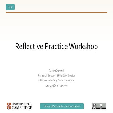 Reflective Practice Workshop | PPTX