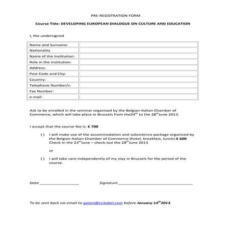 Pre registration | PDF