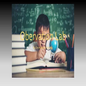 Observation lab | PPTX