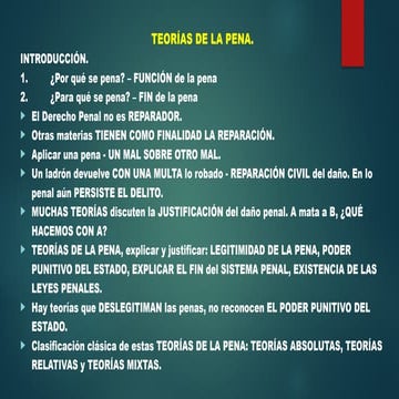 Presentación De Las Teorias De La Pena Pptx
