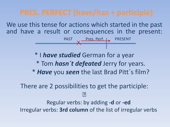 Simple Past (affirmative and negative) | PPT