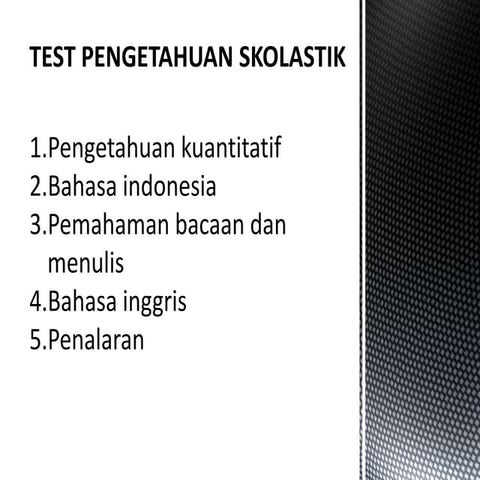 Materi Skolastik persiapan untuk UTBK SNBT | PPTX