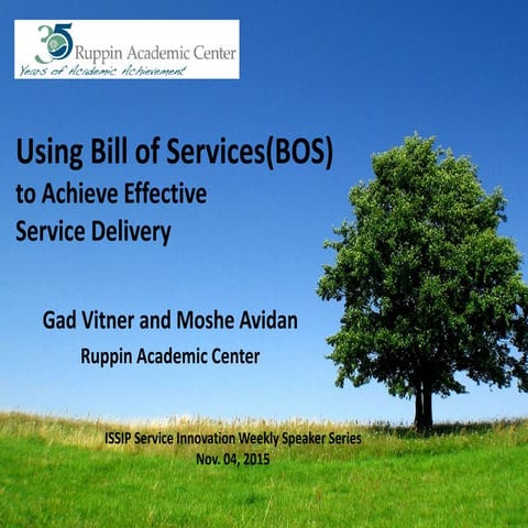 Using Bill of Services(BOS) | PDF | Information Services Industry ...