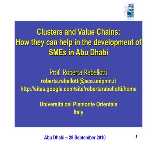 Clusters and Value Chains | PDF | Small and Medium-sized Business ...