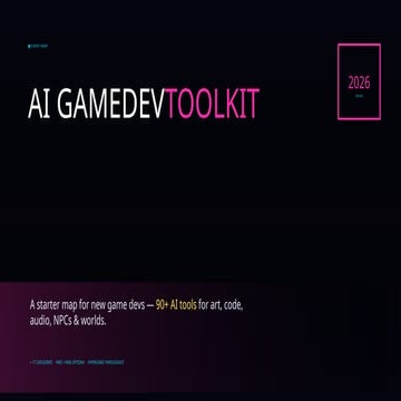 AI GameDevToolkit: Comprehensive AI Tools for Indie Game Development in ...