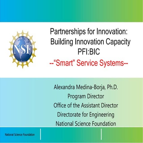 Partnerships for Innovation: Building Innovation Capacity | PDF