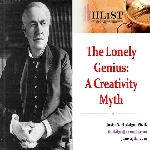The Lonely Genius: A Creativity Myth | PPTX