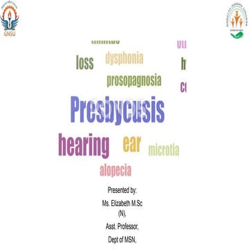 Presbycusis | PPTX