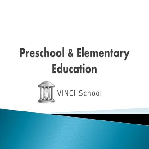 Preschool elementary education | PPTX