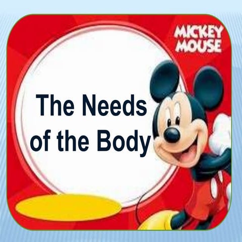 Preschoollesson4 the needs_of_my_body | PPTX