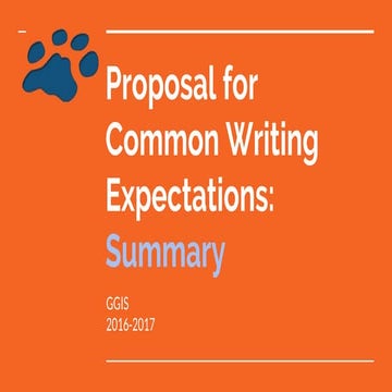 Common Writing Expectations Summary | PPT