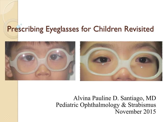 Pediatric refraction