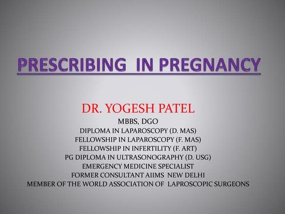 Teratogenecity | PPTX | Pregnancy | Reproductive Health