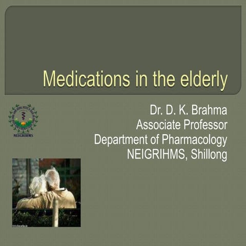 Medications in the elderly | PPTX