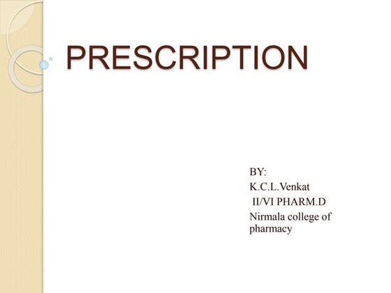 Prescription.ppt