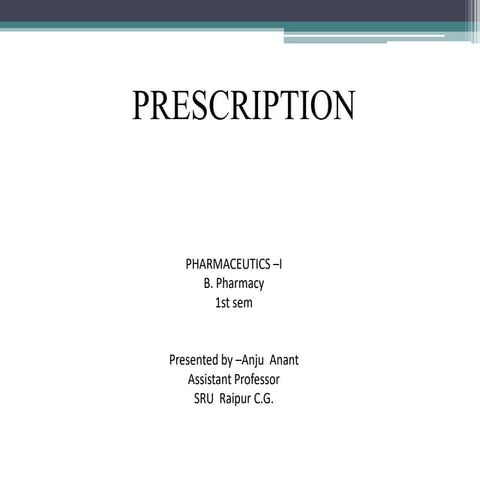 Prescription.ppt